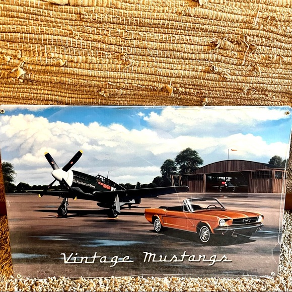 Wall Decor | New Heavy Duty Steel Vintage Mustangs Metal Sign | Poshmark
